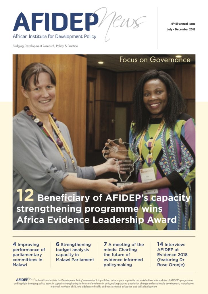 July - December 2018 Newsletter - African Institute for Development ...