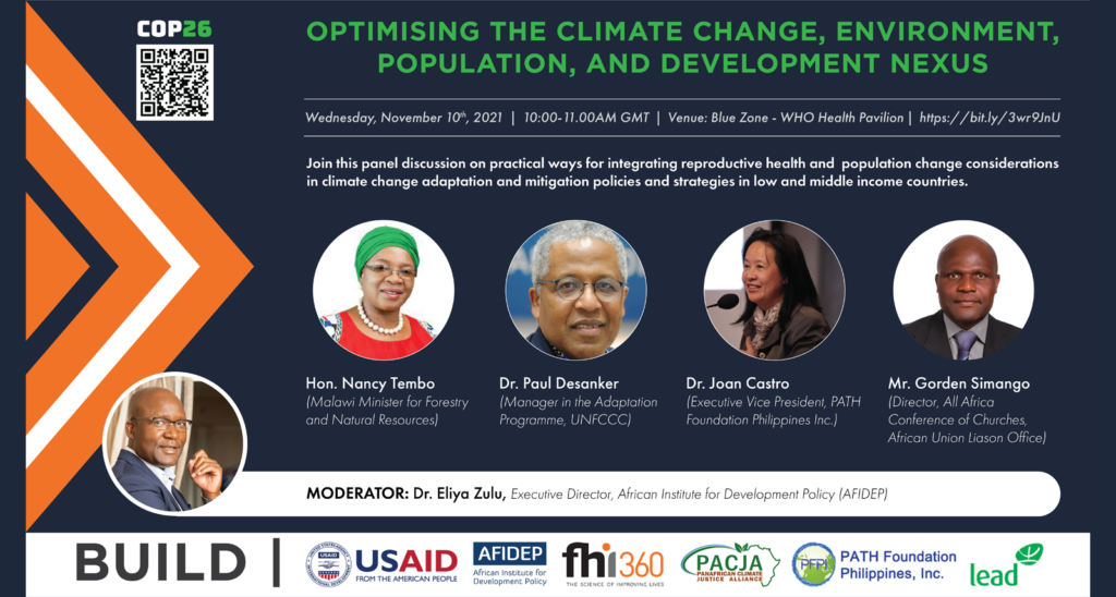 COP26: Optimising the climate change, population, environment and ...