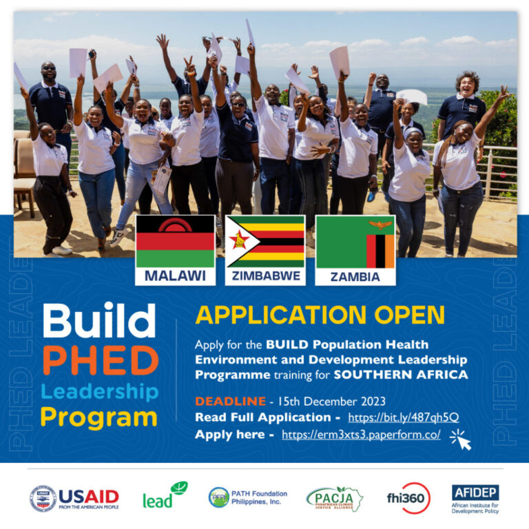 Build Project Leadership Program in Integrated Population, Health ...