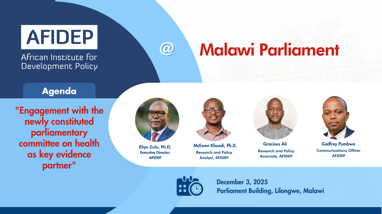 AFIDEP at Malawi Parliament - African Institute for Development Policy ...